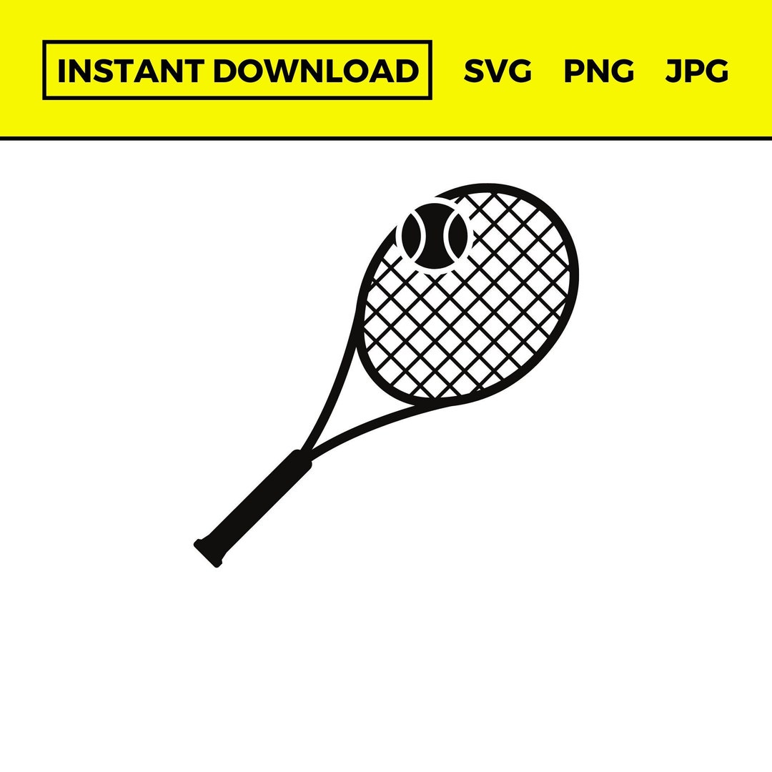 Tennis Racket SVG, Tennis Racket PNG, Tennis Racket Image, Tennis ...
