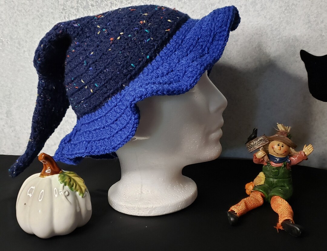 Blue Wizard Witch Hat - Etsy