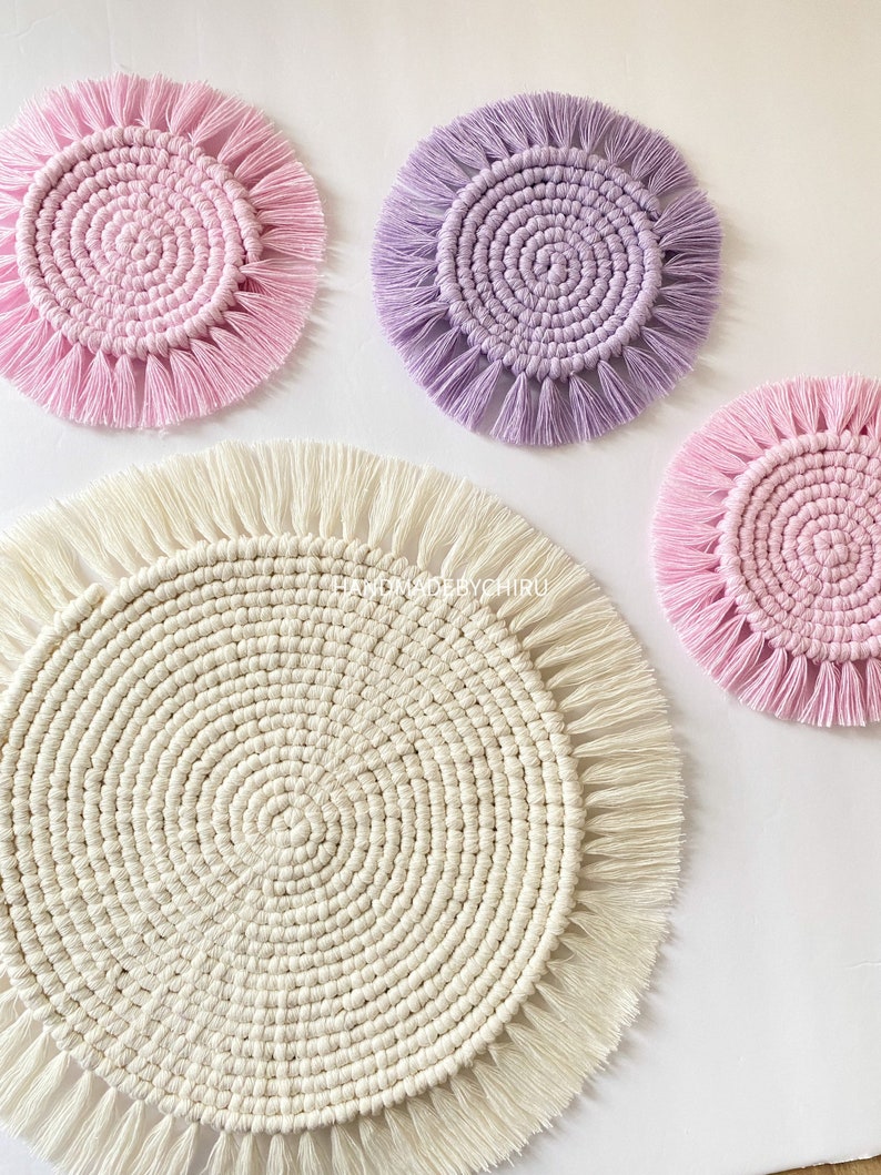 Dinning Platemats | Wedding Decor | Boho Style | Aesthetic | Home Decor ...