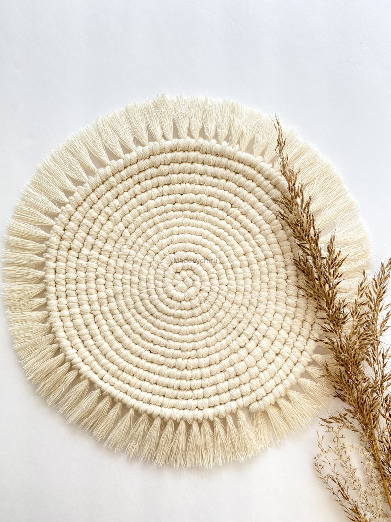 Large Round Placemats Dinning Placemats Indoor Plant Mats - Etsy