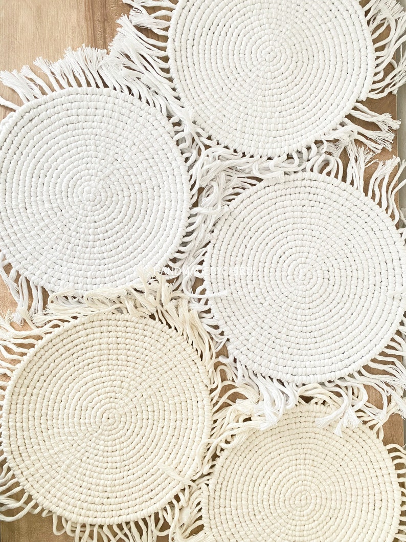 Dinning Platemats | Wedding Decor | Boho Style | Aesthetic | Home Decor ...
