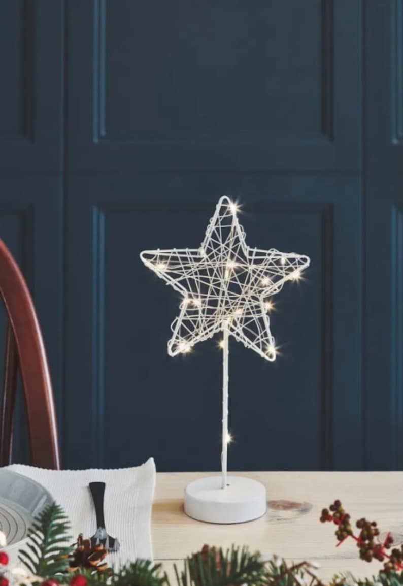 Table Star Ornament Freestanding Decor - Etsy
