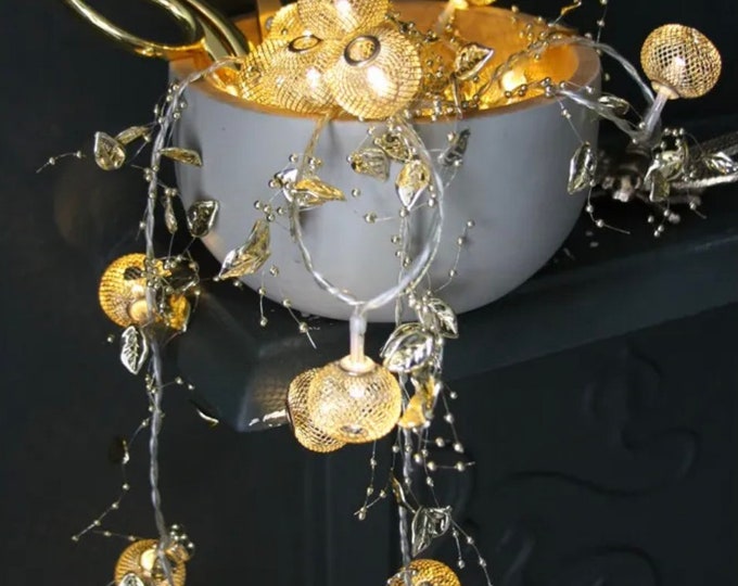 Ora String Lights Glowing Orbs Along A Delicate Chain - Etsy