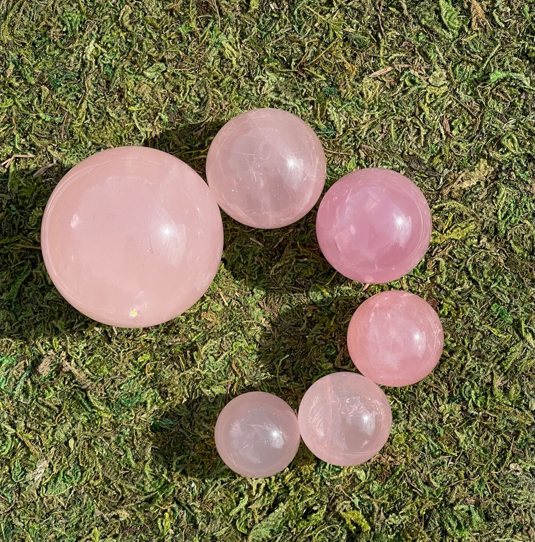 Star Rose Quartz Spheres - Etsy