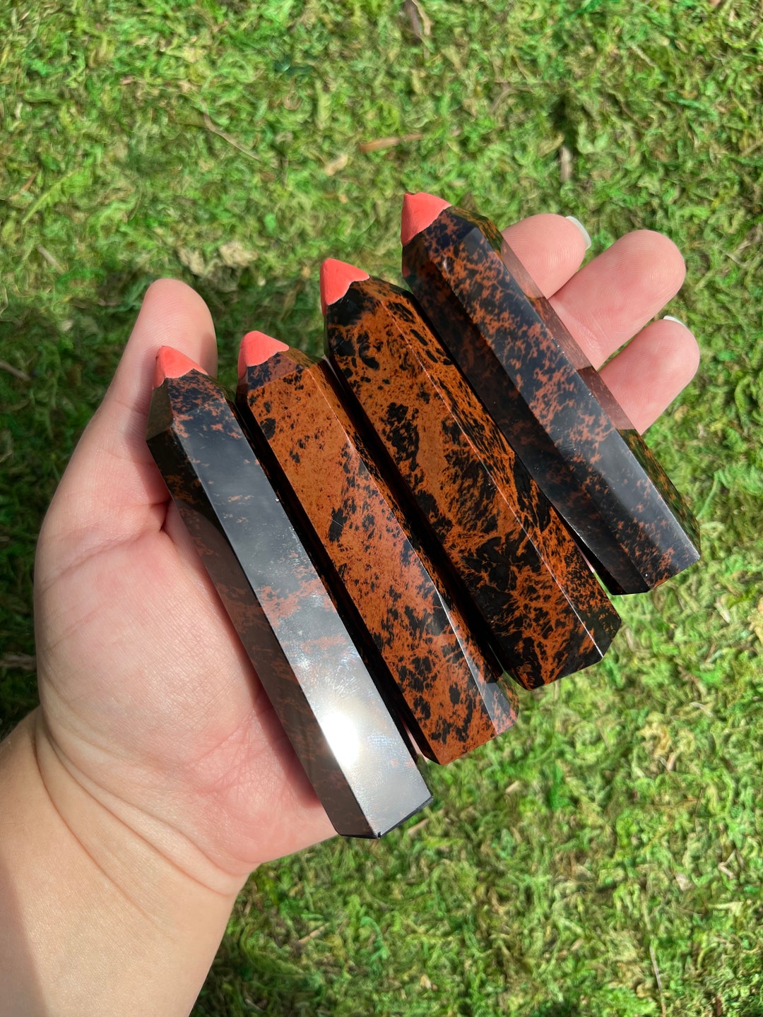 Mahogany Obsidian Towers - Etsy