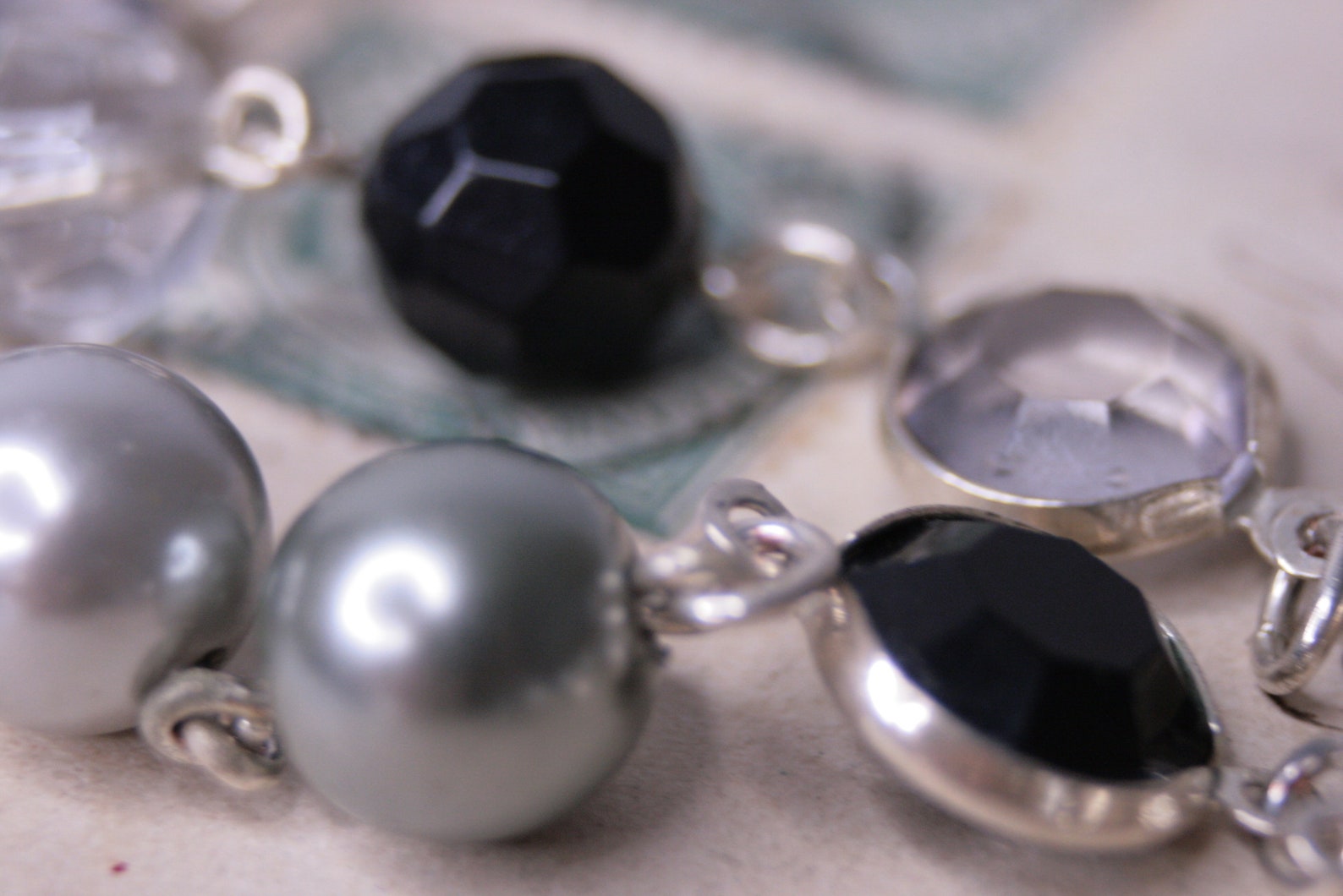 Premier Designs Extra Long Plastic Bezel and Faux Pearl - Etsy