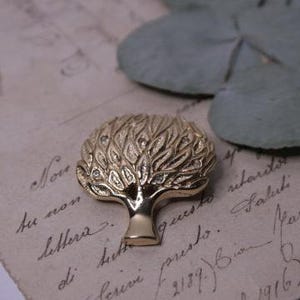 Tree of Life Brooch Vintage Gold Tone Tree With Rhinestones Brooch - Etsy