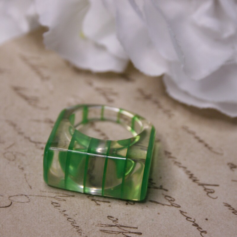 Lucite Ring - Etsy UK