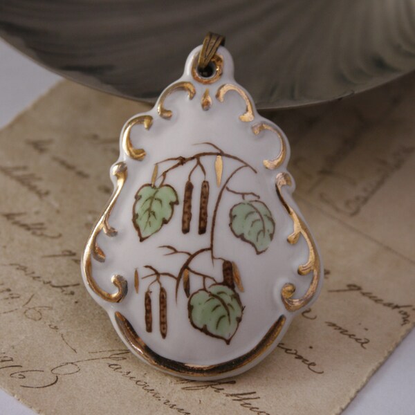 Porcelain Pendant - Etsy