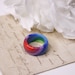 Vintage Plastic Rainbow Ring Chunky Colorful Ring - Etsy