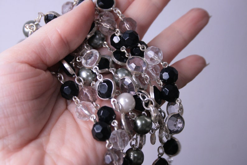 Premier Designs Extra Long Plastic Bezel and Faux Pearl - Etsy