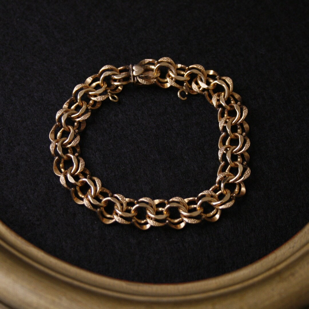 Signed Elco Vintage 1/20 12K GF Chain Link Bracelet Vintage Gift for ...
