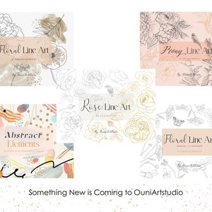 Abstract Clipart, Watercolor Elements, Abstract Shapes, Gold Pink Blue ...