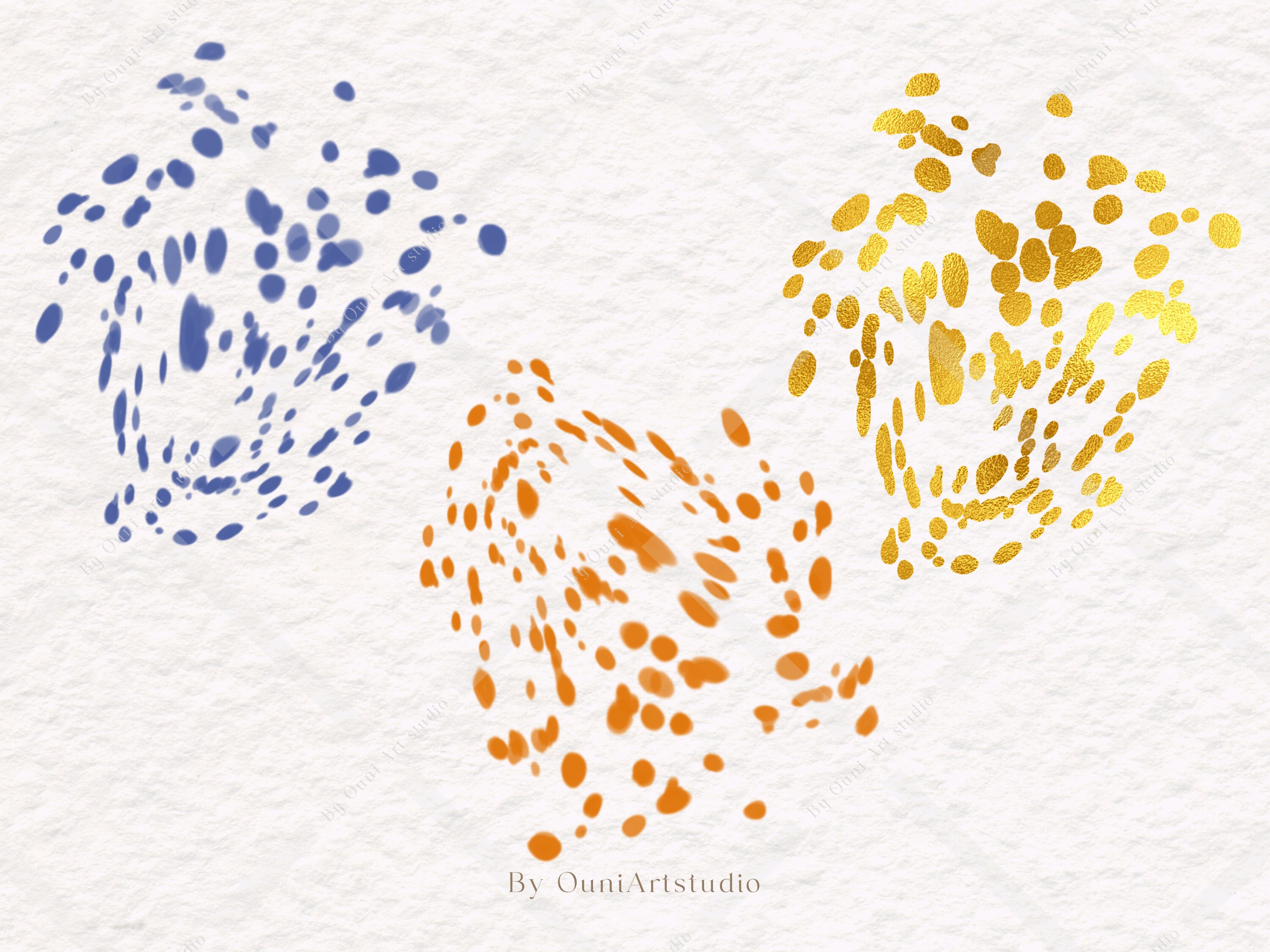 Watercolor Abstract Clipart, Digital Elements PNG, Abstract Shapes ...