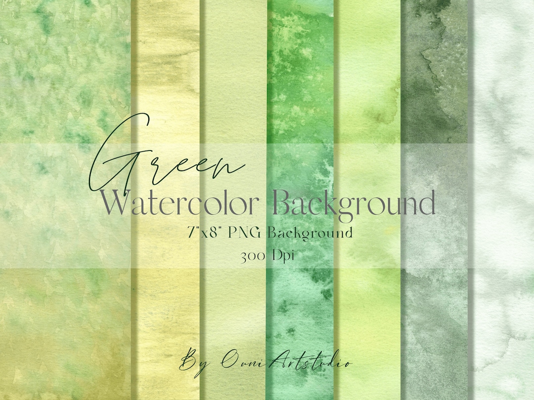 Watercolor Sage Green Digital Paper, Hand Painted, Moss, Greenery ...