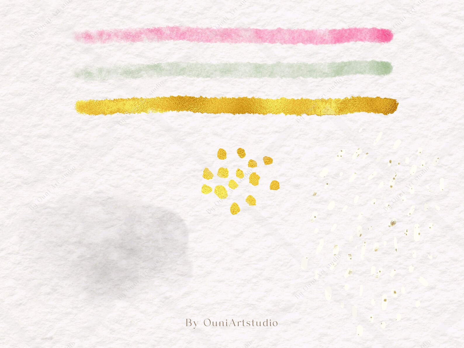 Watercolor Abstract Clipart, Digital Elements PNG, Abstract Shapes ...