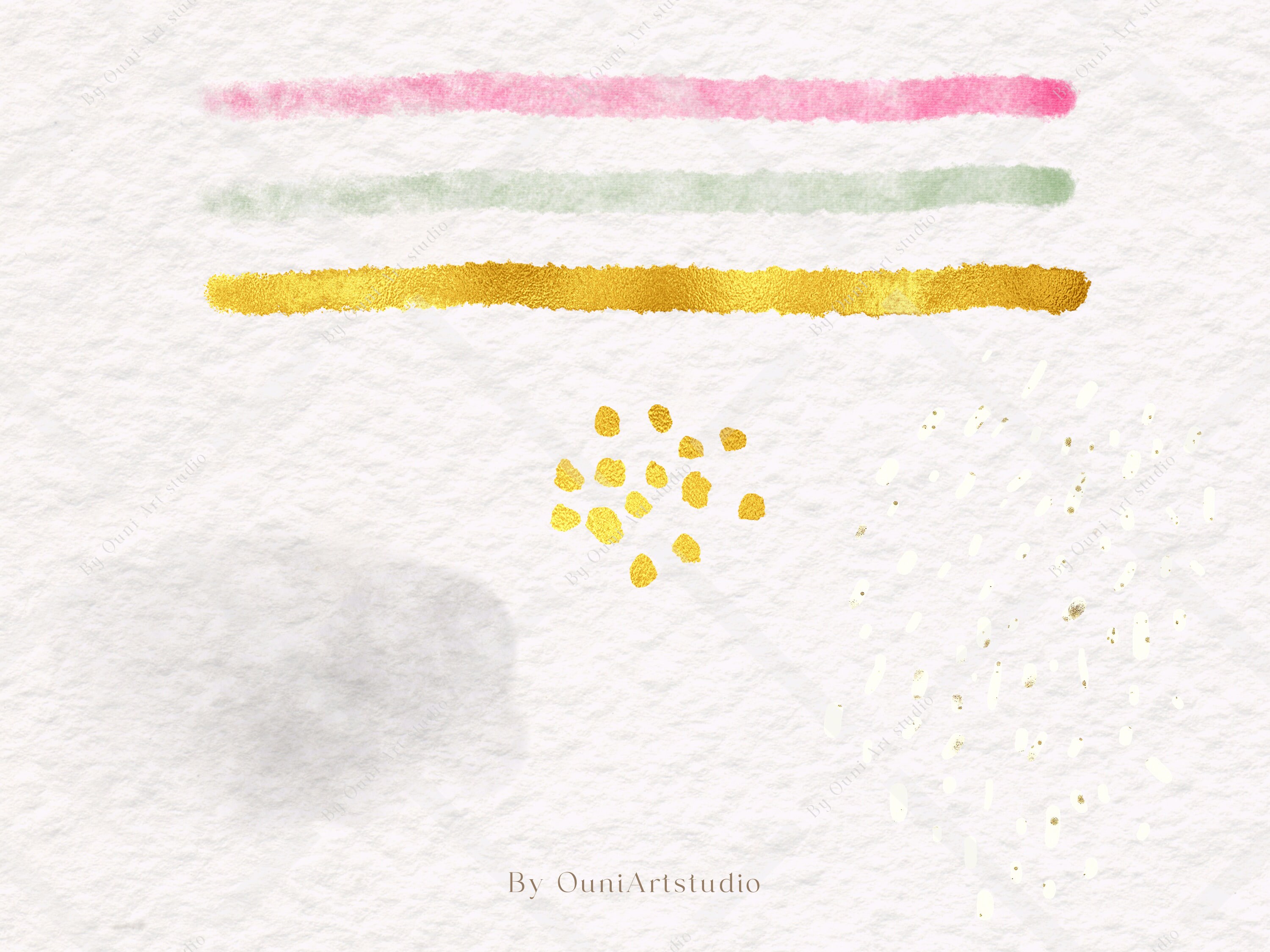 Watercolor Abstract Clipart, Digital Elements PNG, Abstract Shapes ...