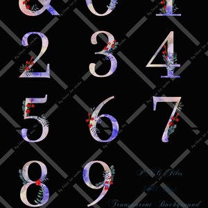 Watercolor Alphabet Clipart, Botanical Alphabet, Christmas, Floral ...