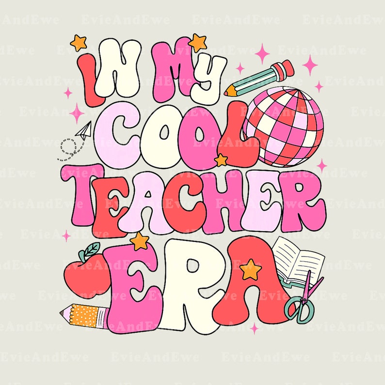 In My Teacher Era Last Day of School Back to School Retro Png - Etsy