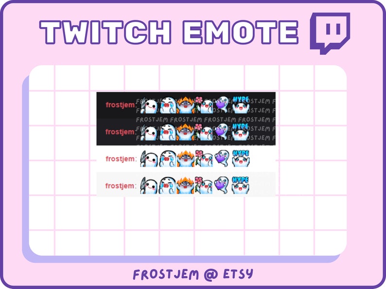 GHOST EMOTE Pack 6 Twitch Emotes | Discord | Youtube | Emote Pack ...