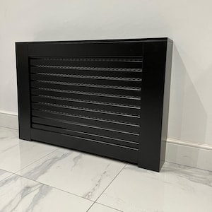 Black Radiator Cover - Horizontal Slatsblack Horizontal Slat Radiator ...