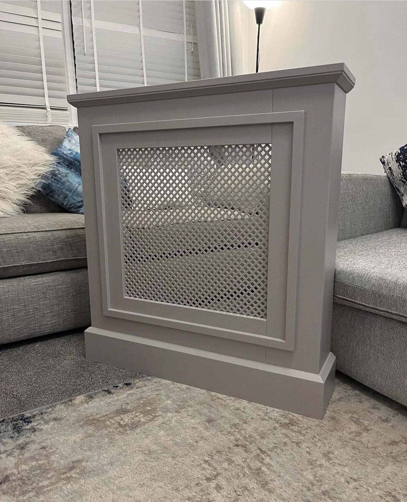 Unique Radiator Cover Diamond Mesh the Christina Design - Etsy UK