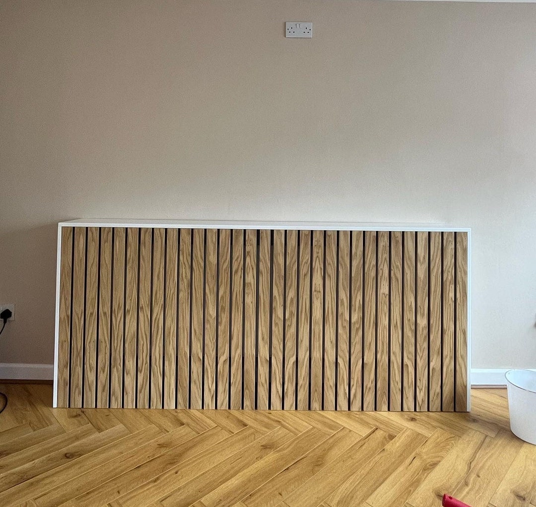 Unique Radiator Cover Oak Slat Bespoke Radiator Cover Made to Measure ...