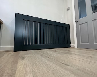 Black Darcey Radiator Cover Vertical Slats Black Radiator Cover - Etsy UK