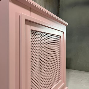 Radiator Cover Mesh in Farrow and Ball Nancys Blushes No.278 - Etsy UK
