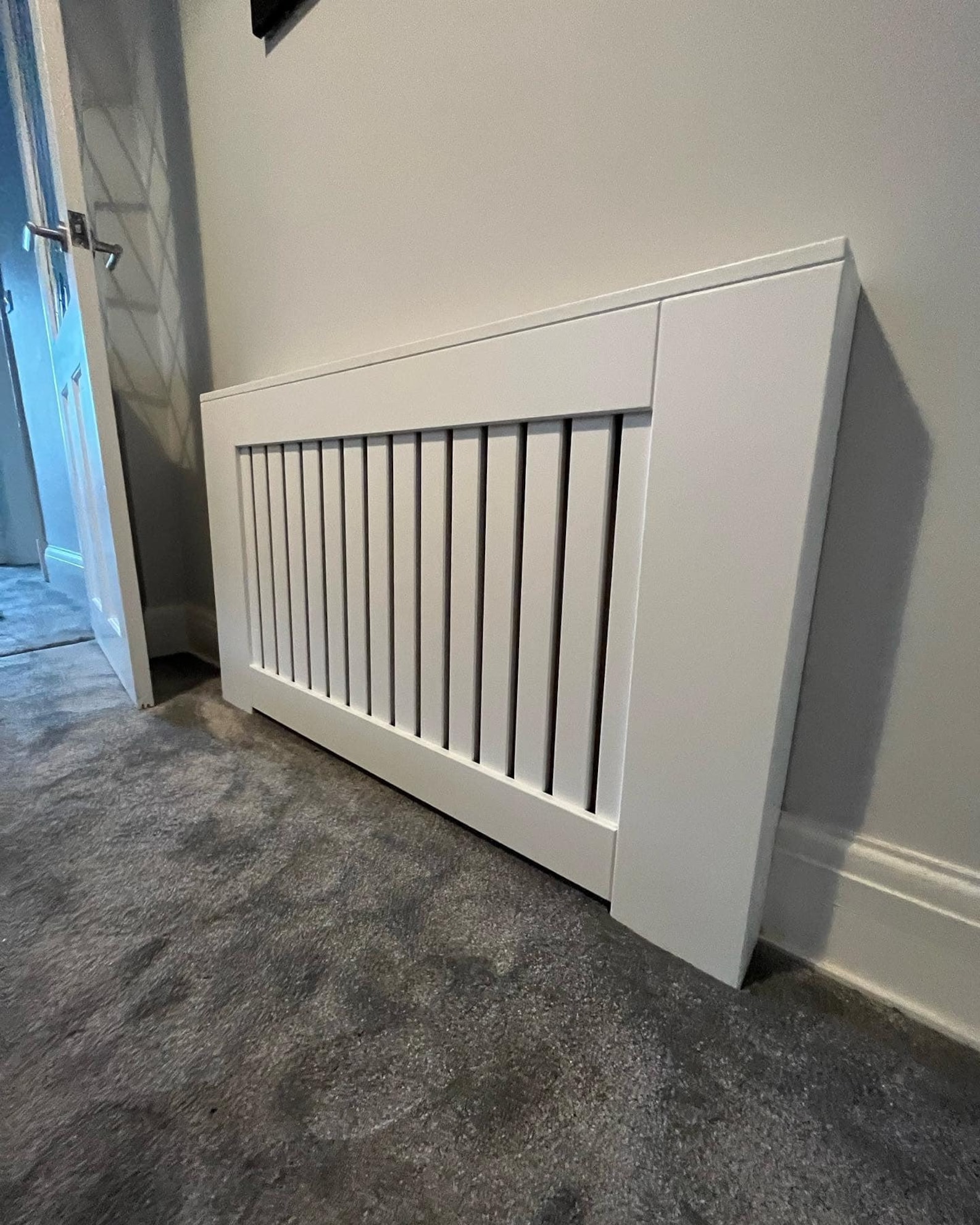 Radiator Cover White Vertical Slat All Made to - Etsy