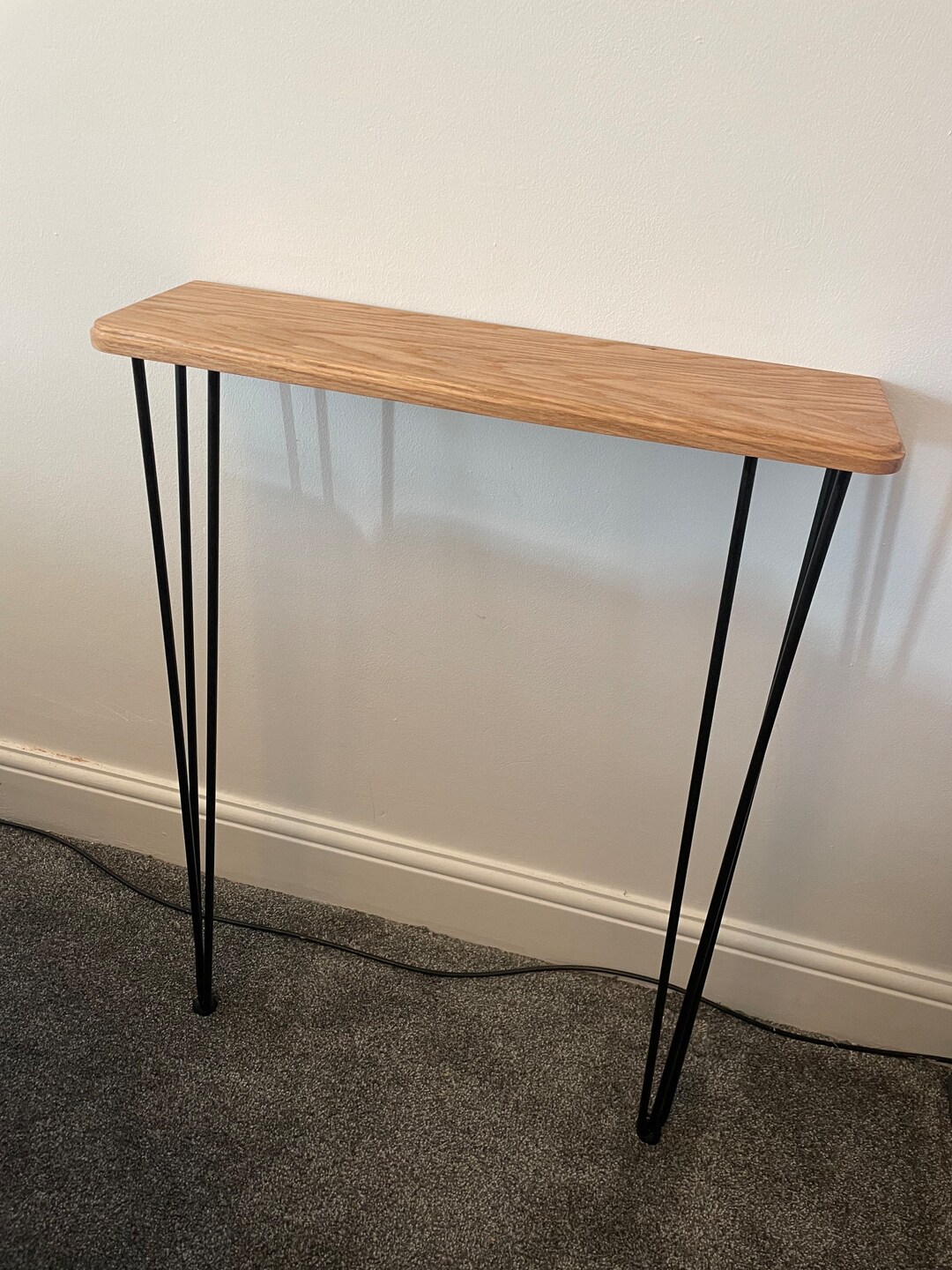 Radiator Cover Table Oak Console Table Rustic Design With Solid Oak Top ...