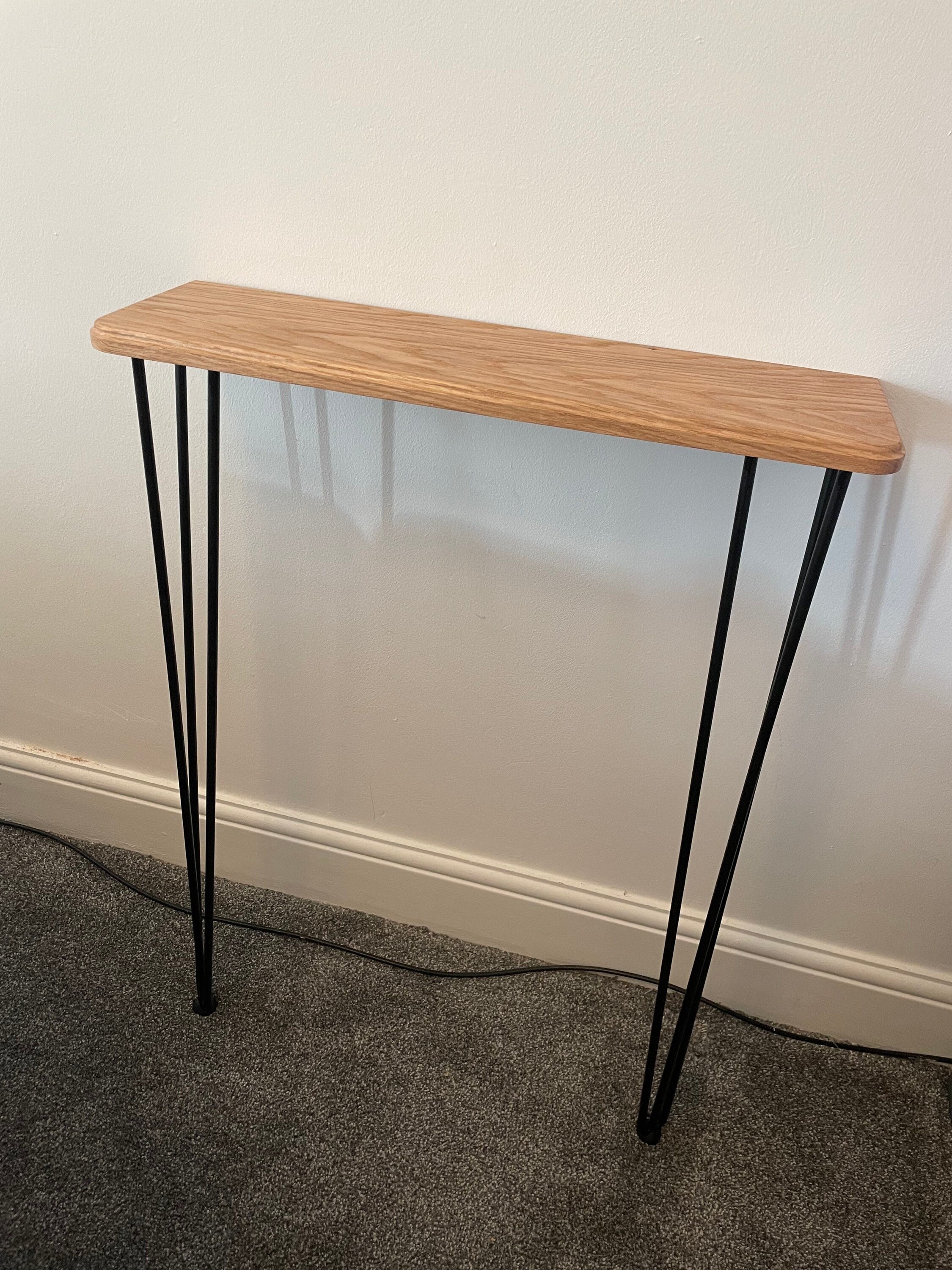 Radiator Cover Table Oak Console Table Rustic Design With Solid Oak Top ...