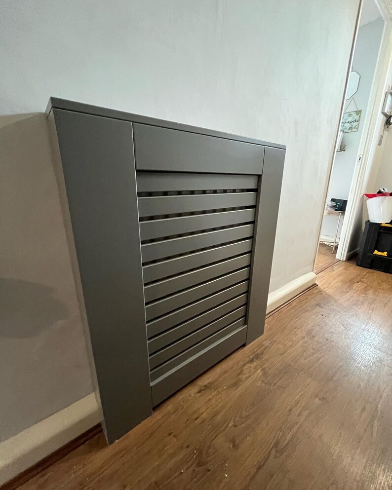 Black Radiator Cover - Horizontal Slatsblack Horizontal Slat Radiator ...