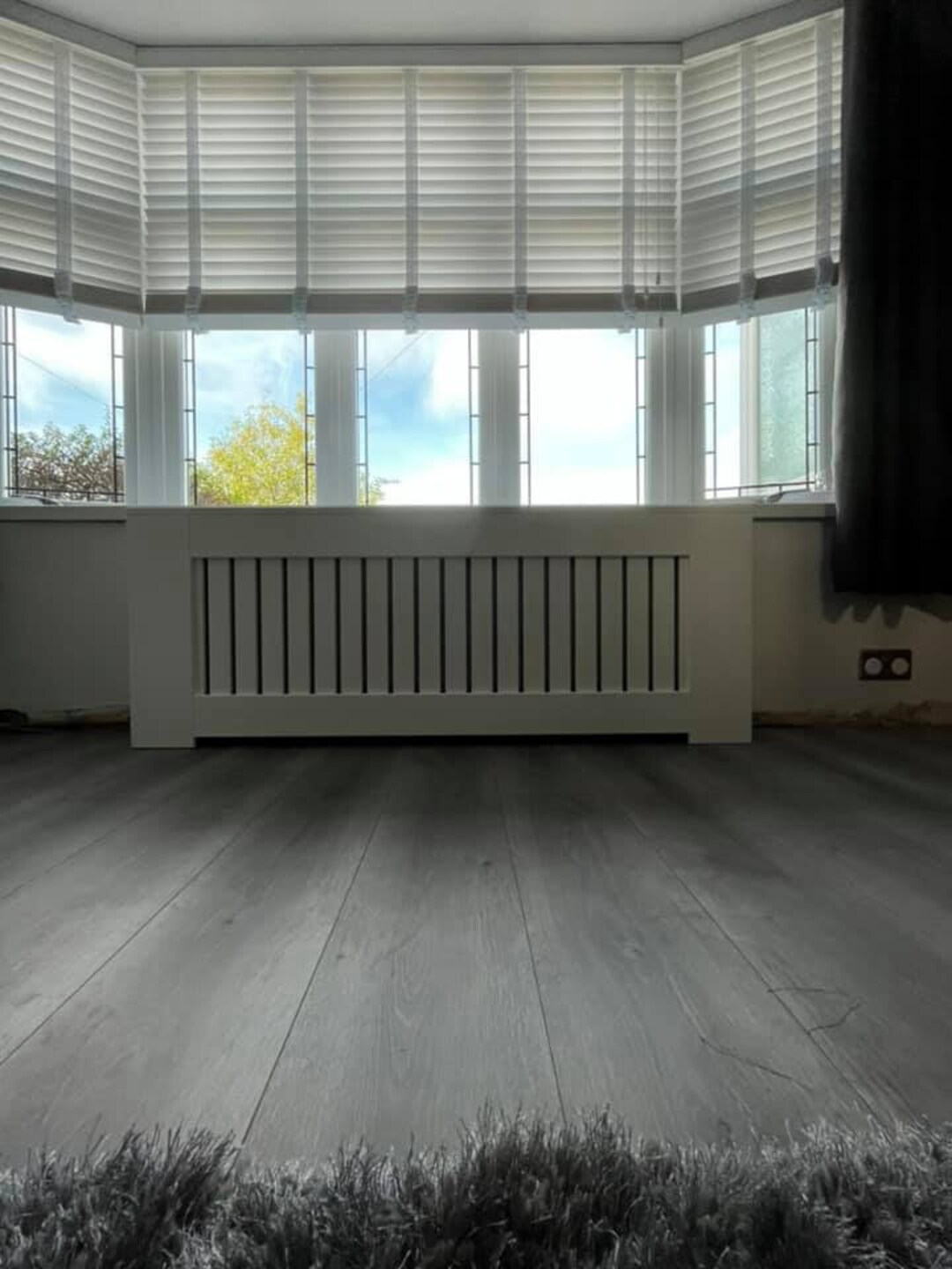 Radiator Cover White Vertical Slat All Made to Measurebespoke White ...