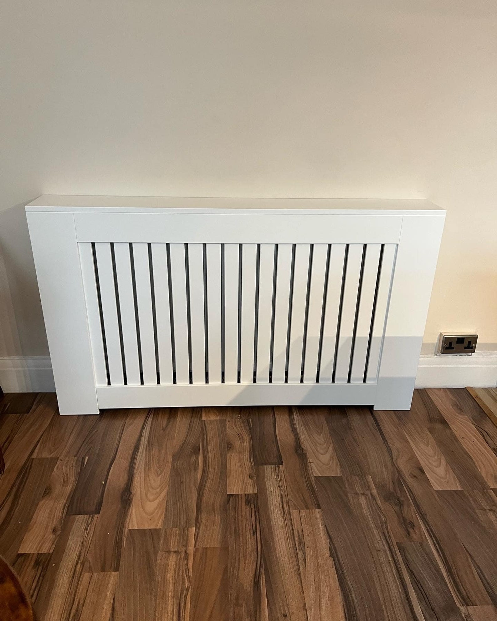 Radiator Cover White Vertical Slat All Made to - Etsy