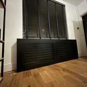 Black Radiator Cover - Horizontal Slatsblack Horizontal Slat Radiator ...