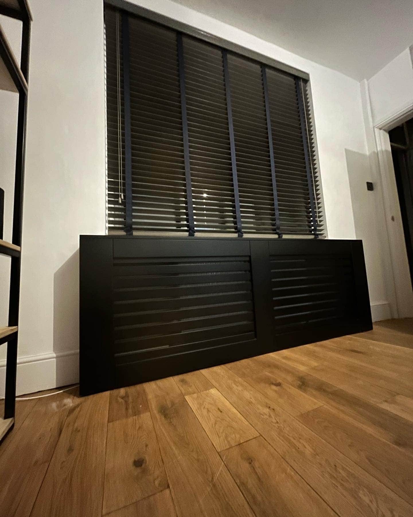 Black Radiator Cover Horizontal Slatsblack Horizontal Slat - Etsy UK