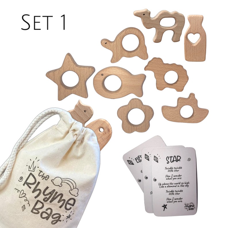 Wooden Nursery Rhyme Song Bag - A Durable EYFS Teaching Resource ...