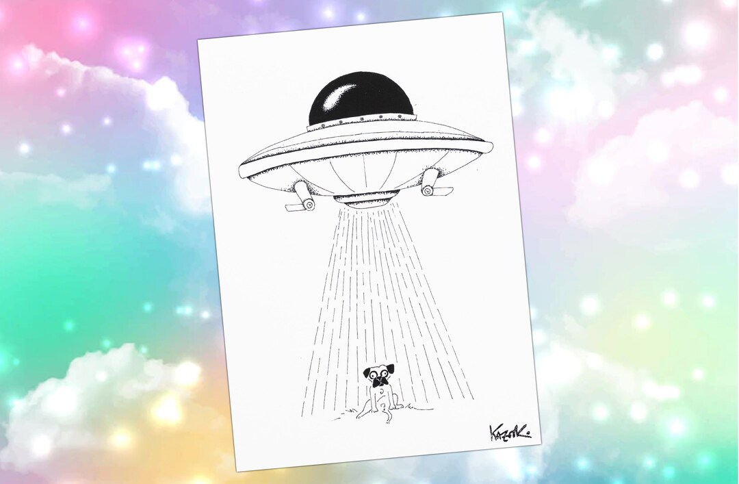 ALIEN GO HOME Print A5 - Etsy