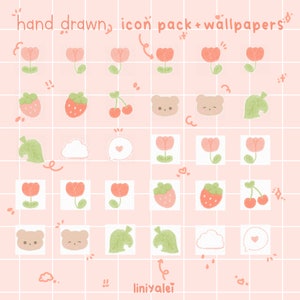 Kawaii App Icon Pack Wallpapers for Ios and Android / Cute App Icon ...