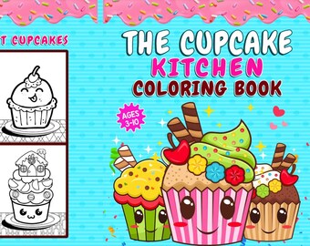 31 Floral Cupcakes Coloring Page, Food Coloring, Dessert Coloring Book ...