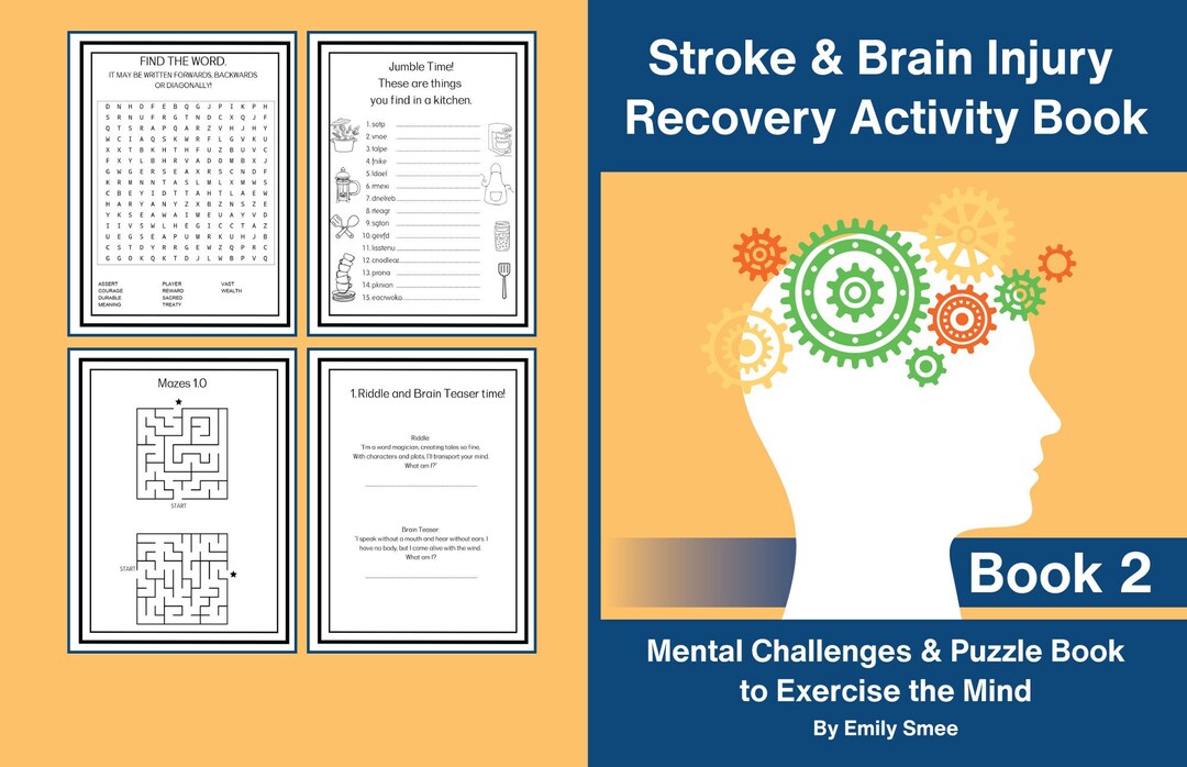 Stroke & Brain Injury Recovery Word Activity Book 2: Stroke Recovery ...