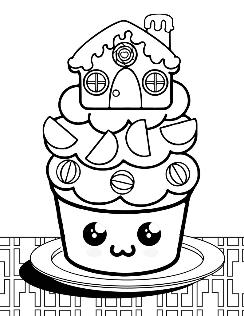 51 Cute Cupcakes Coloring Book for Toddlers and Children - Etsy