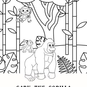 50 Page Big & Easy Animals Coloring Book for Toddlers - Etsy