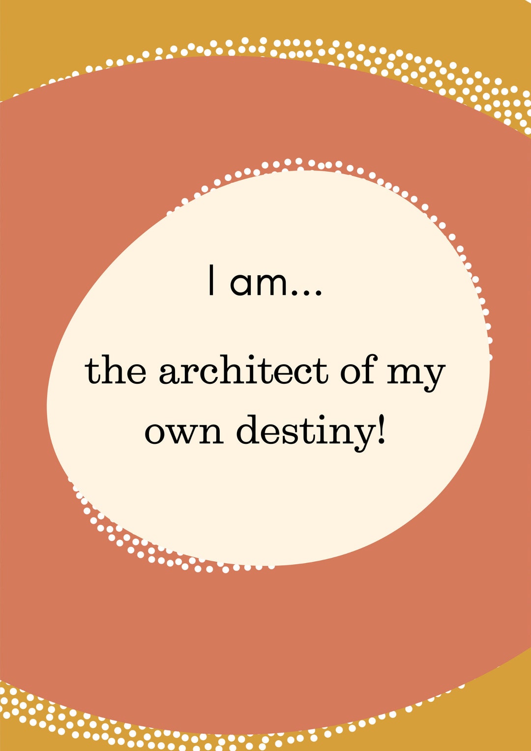Architect of My Destiny - A4 Printable Wall Art - Etsy