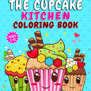 51 Cute Cupcakes Coloring Book for Toddlers and Children - Etsy