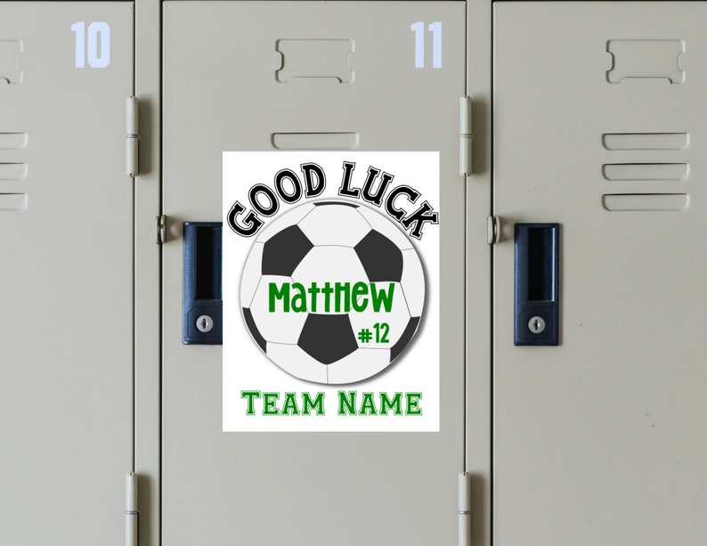Editable Soccer Good Luck Printable Sign Soccer Team Good - Etsy