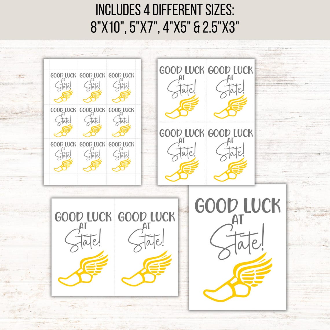 Cross Country Track Good Luck at State Printable Tag | State Printable ...