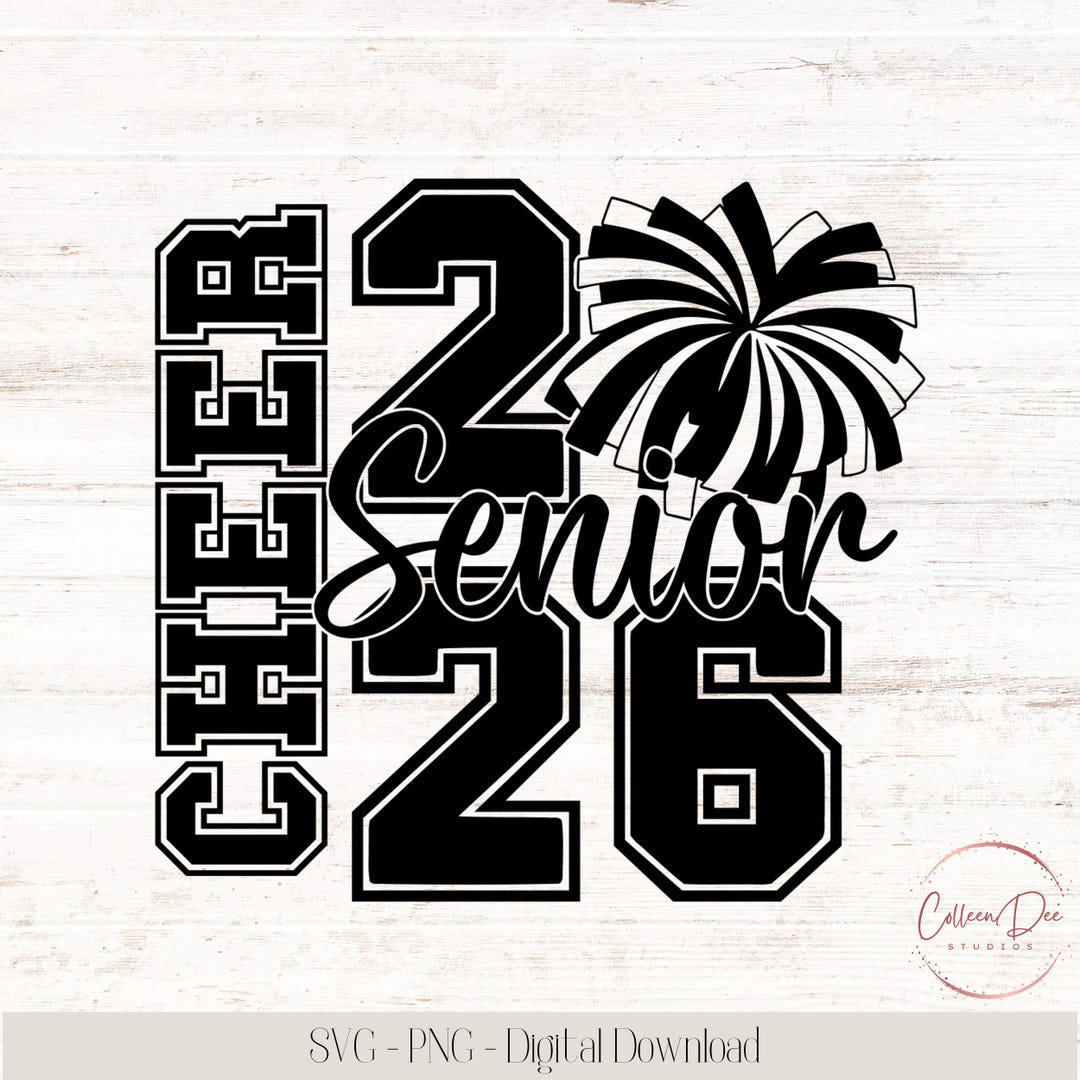 Senior Cheer 2026 | Cheerleader Senior | Senior 2026 | Cut File for ...