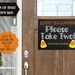 Printable Take 2 Sign for Halloween Candy Bowl | Trick or Treater Sign ...